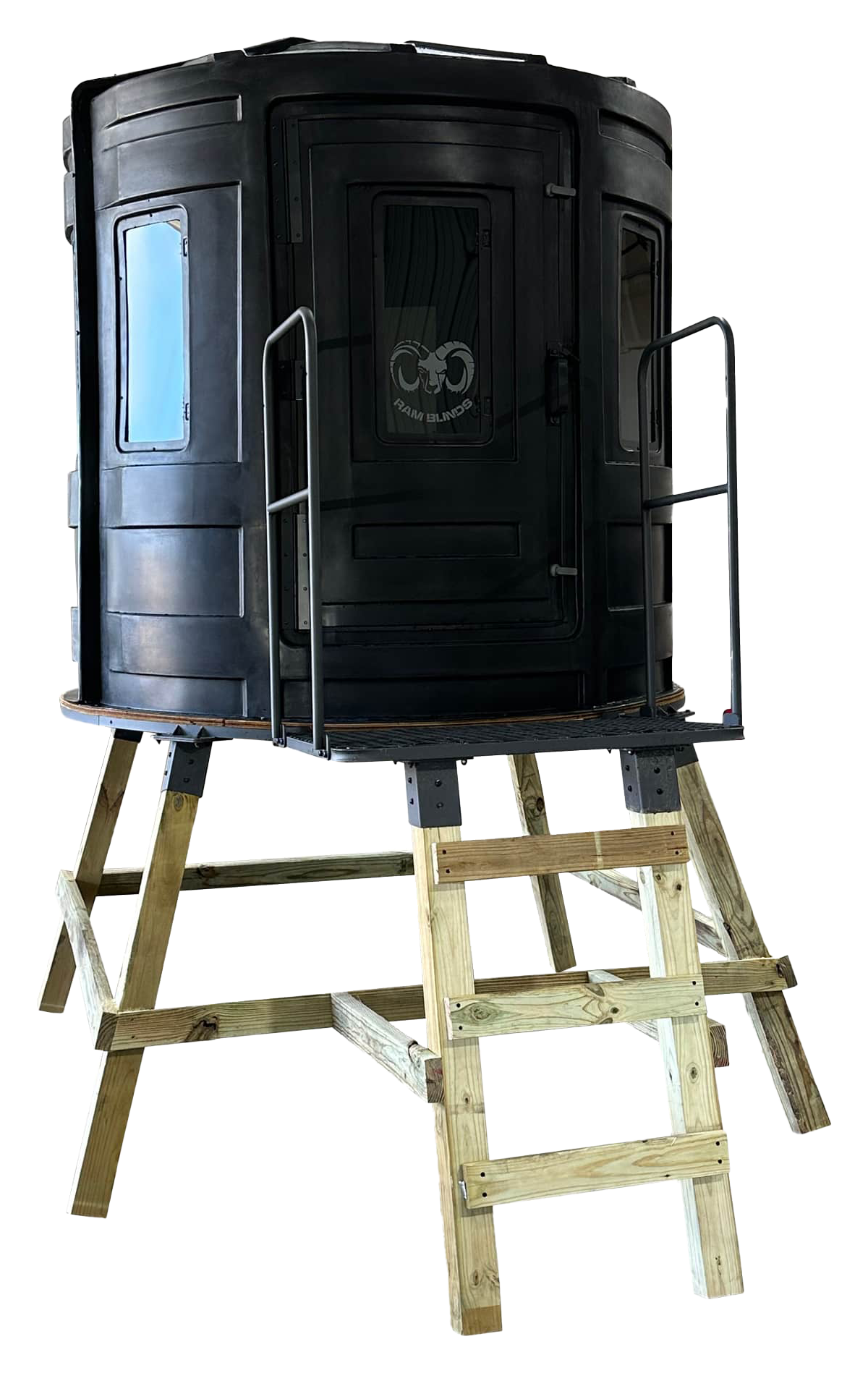 RAM 700 Hunting Blind with Tinted Windows, Platform, and Landing | Bass ...